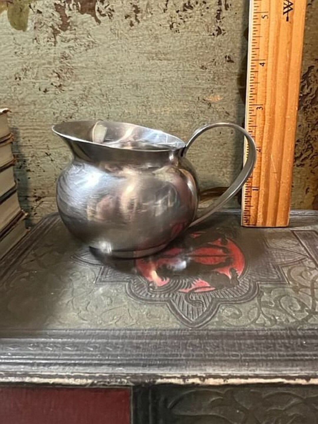 Cute Pot Belly Creamer Vintage MCM Creamer Oneida Stainless Midcentury ...