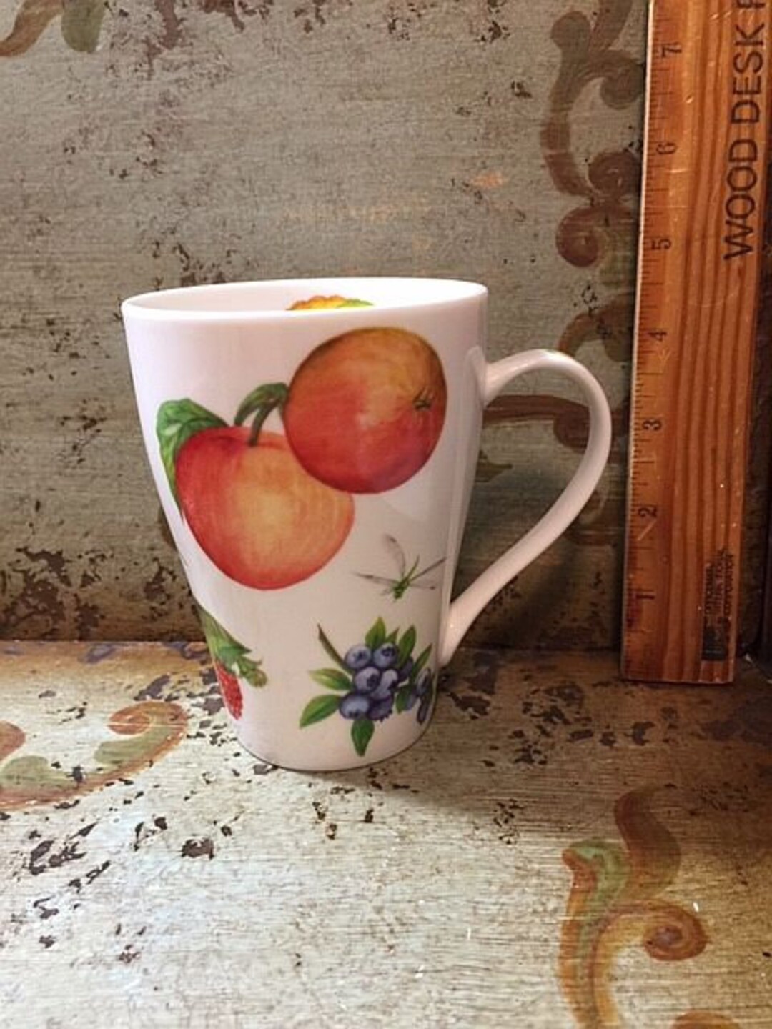 Vintage Cardew Designs Fruit Botanical Coffee Mug Cup Tea Teacup ...