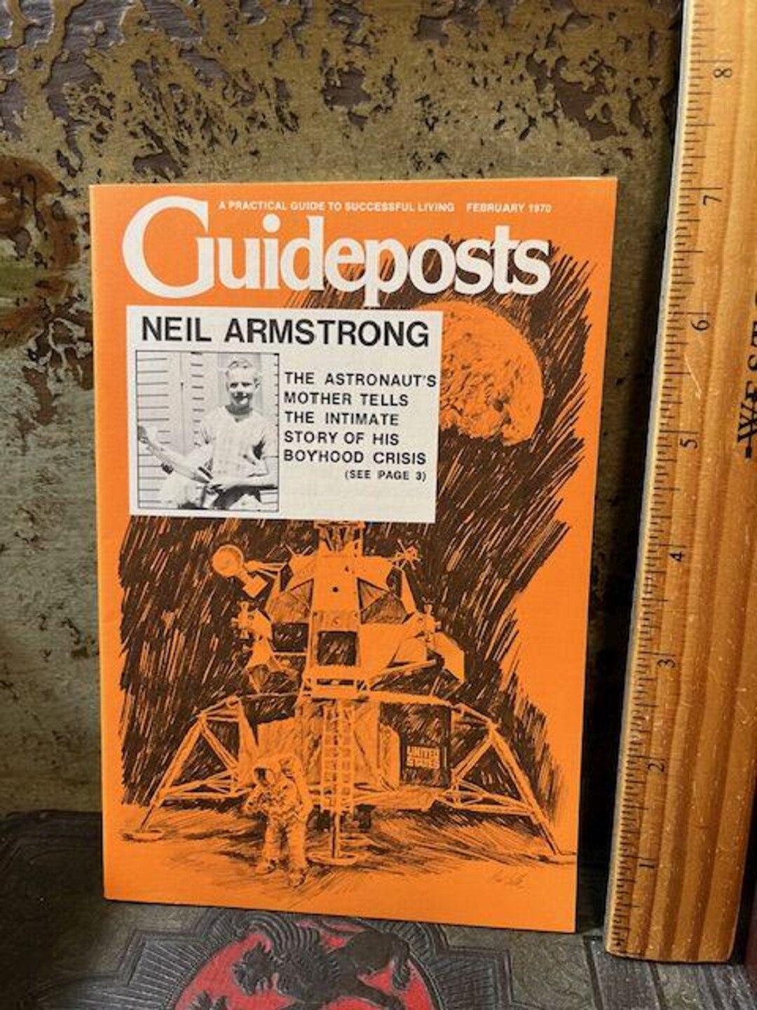 GUIDEPOSTS Feb. 1970 Apollo 11 Astronaut Neil Armstrong Nasa Booklet ...