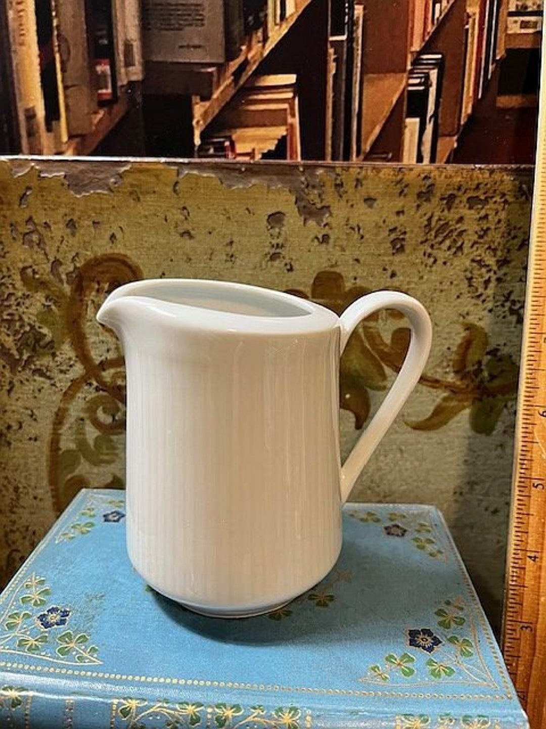 Vintage White Creamer Pitcher Mitterteich Germany Porcelain Bavaria ...