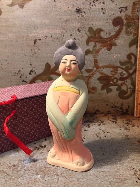 Beautiful Woman Clay Sculpture