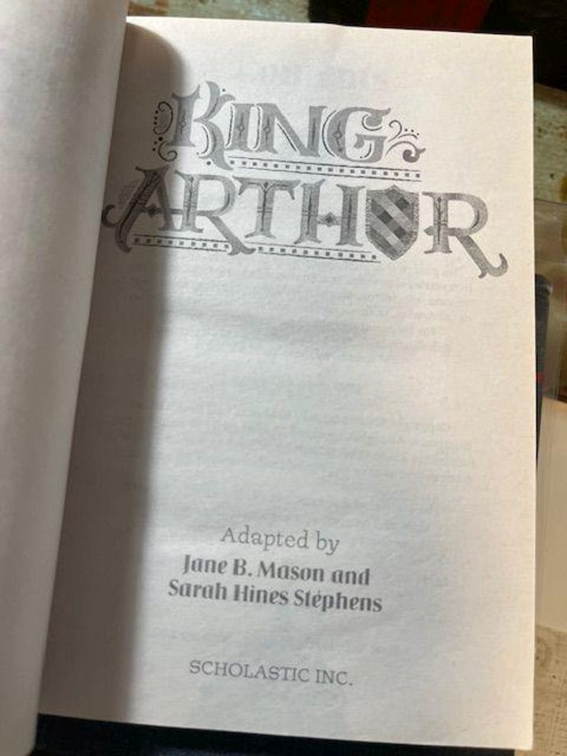 2003 King Arthur Pb Book by Jane Mason Scholastic - Etsy
