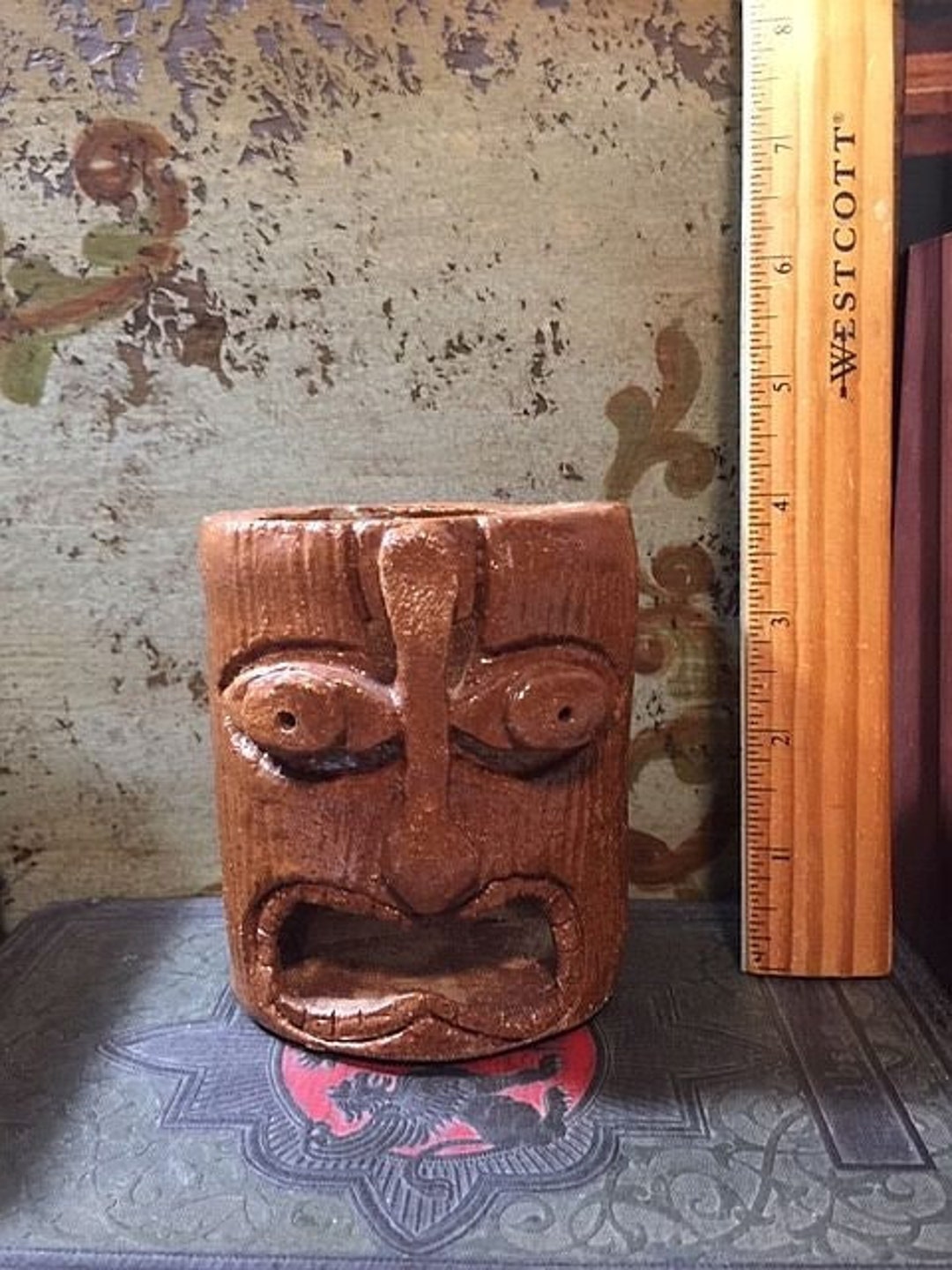 Great 3D Hawaiian Tiki Pencil Jar Vase Stoneware Hawaii Tikis - Etsy