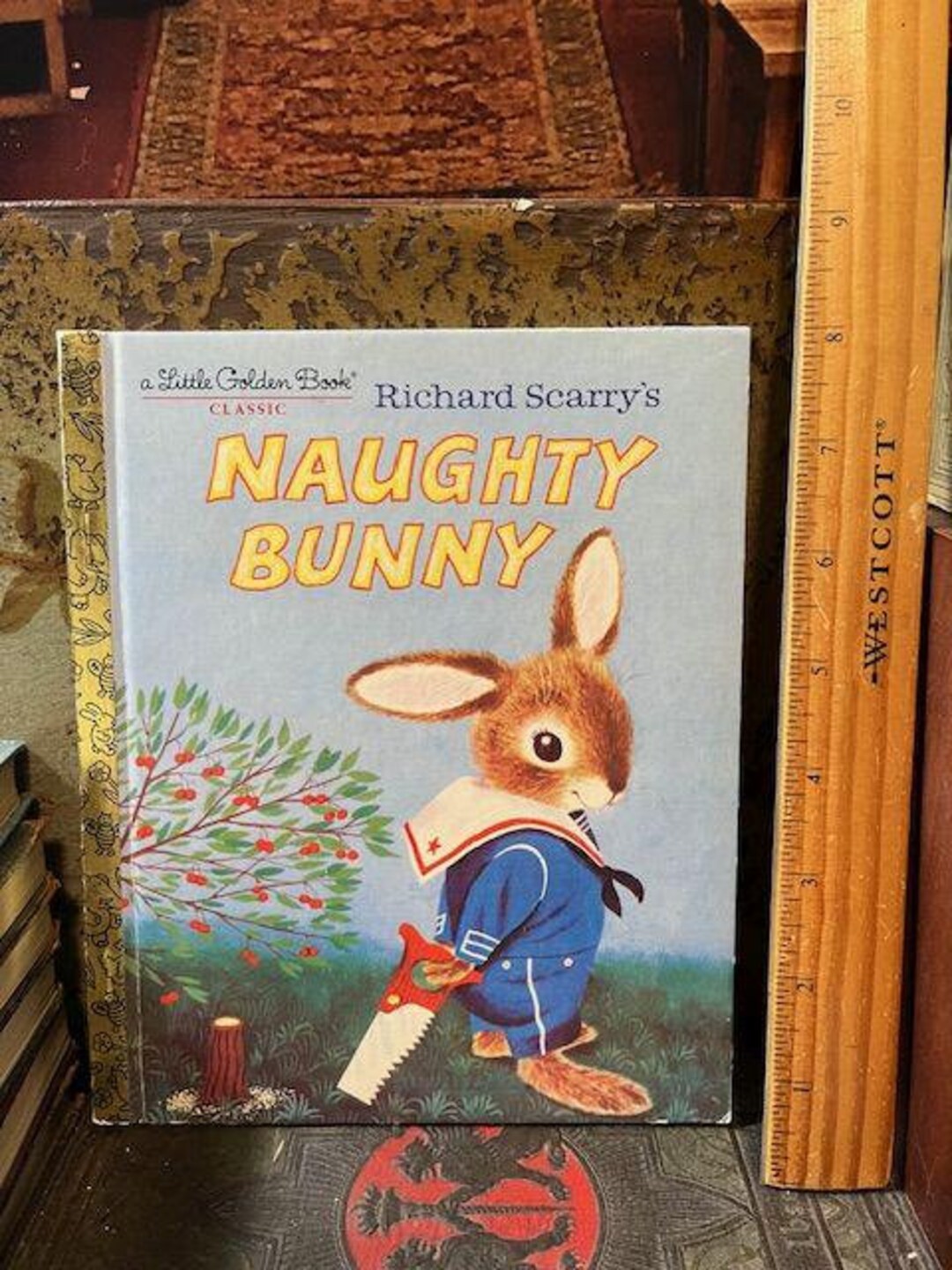 Vintage 1987 Richard Scarry's Naughty Bunny Little Golden Book ...