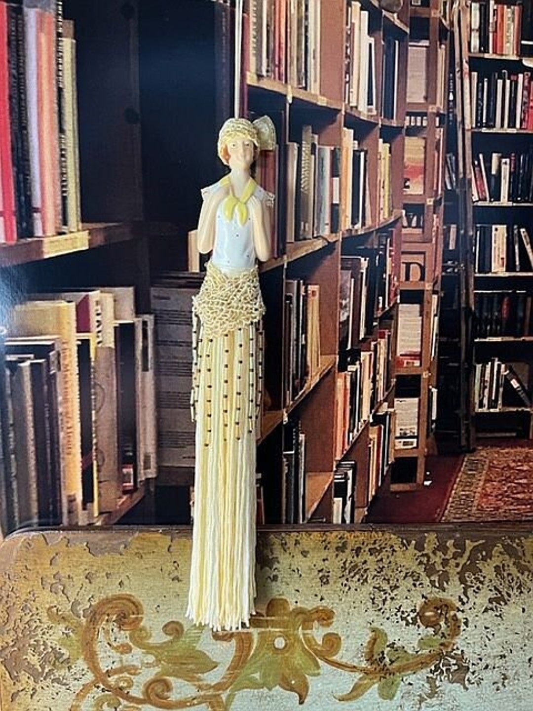 Flapper Tassel Lady Woman Hanging Decoration Beaded Lace W/ Box 2000 ...