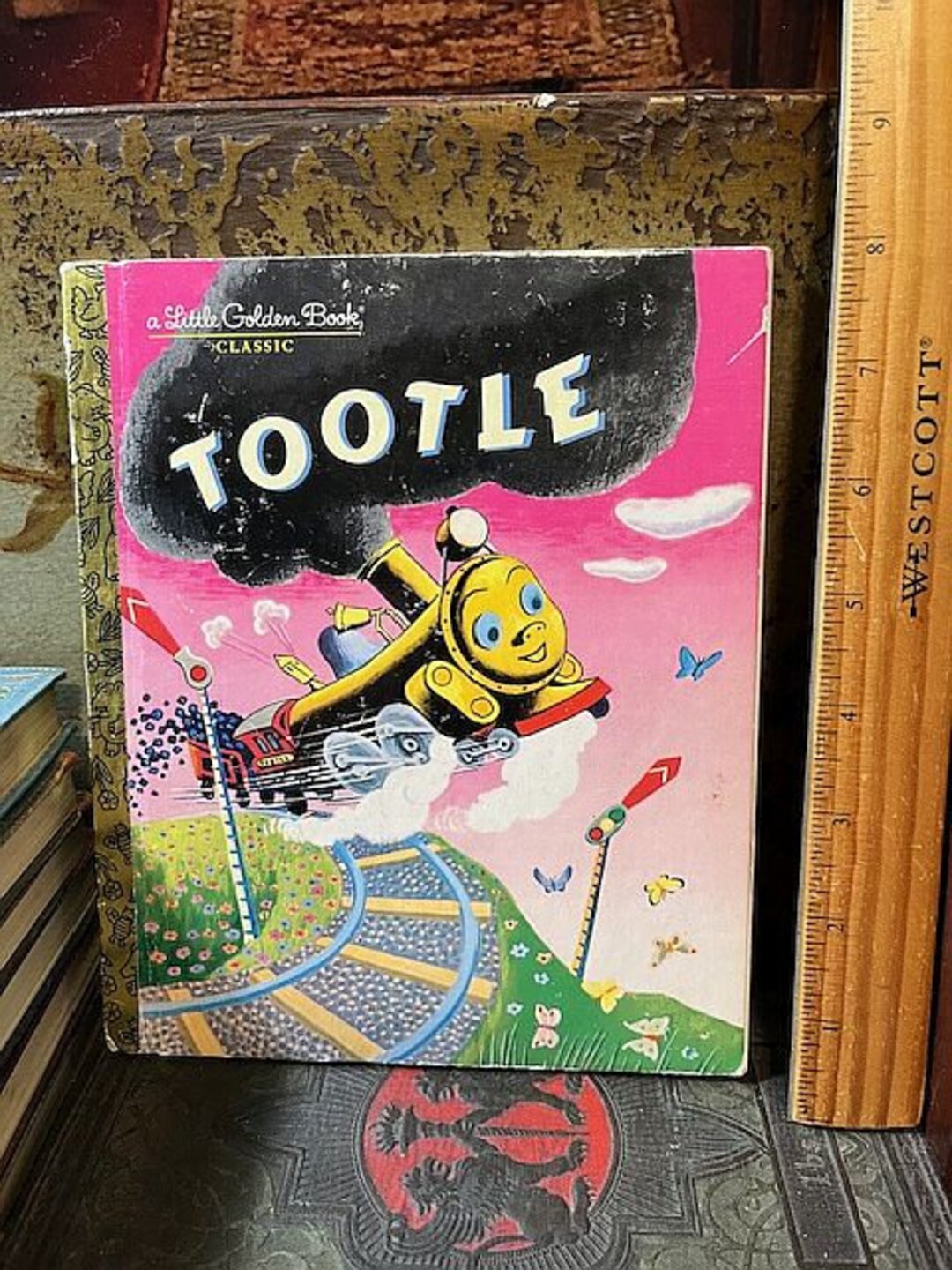 1973 Vintage Tootle Train Little Golden Book Classics Childrens ...
