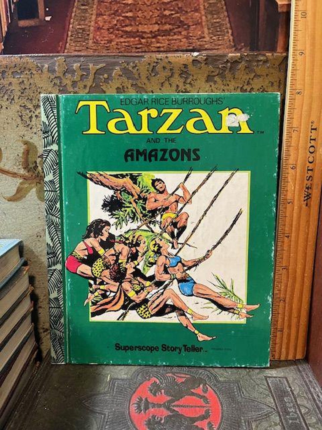 Vintage 1977 Tarzan and the Amazons Childrens Book Superscope Story ...