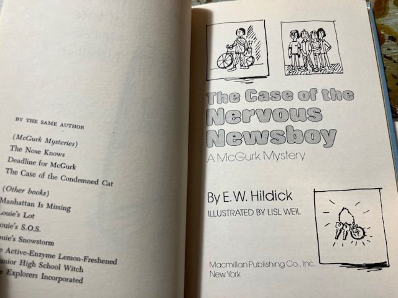 1976 the Case of the Nervous Newsboy Childrens Weekly Reader Book Hb by ...