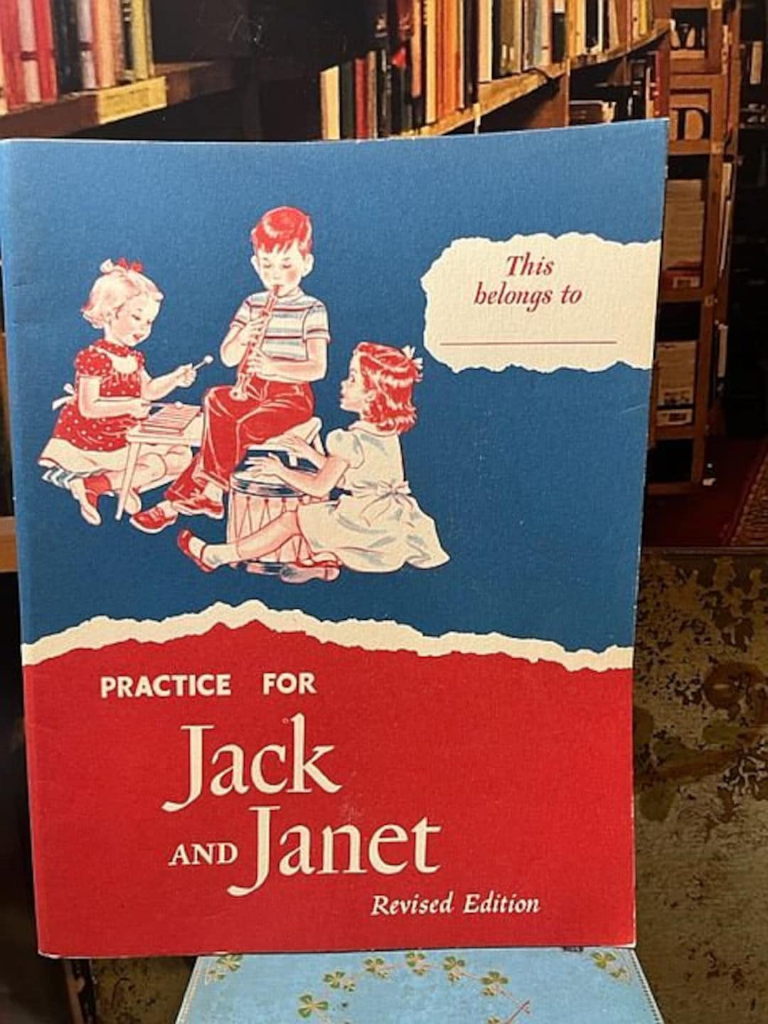 1957 Practice for Jack and Janet Reader Book Revised Edition PRIMER ...