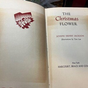 First Edition 1951 the Christmas Flower Vintage HB W/dj Book by Joseph ...