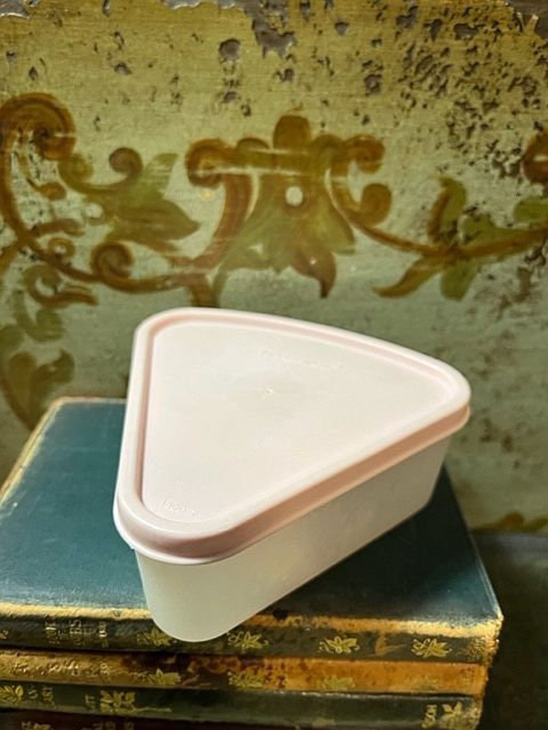 Vintage PINK Tupperware Pie Keeper W/ Lid 1799-14 Kitchen Serving ...