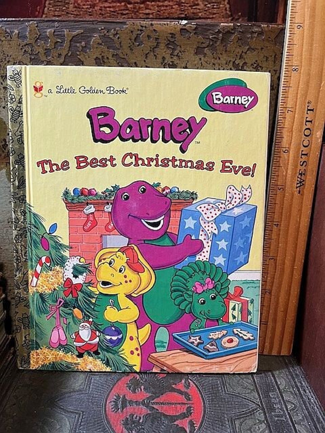 FIRST EDITION Barney the Best Christmas Ever 1997 Childrens Little ...