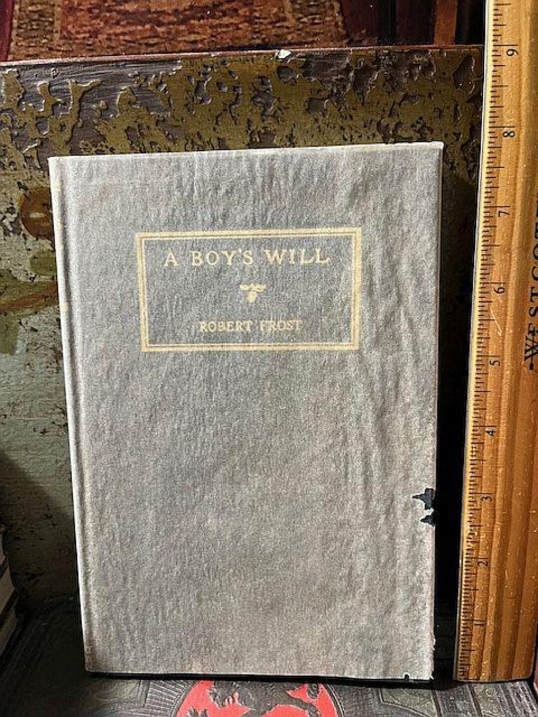 1915 A Boy's Will by Robert Frost 1992 Facsimile HB Book With Glassine ...