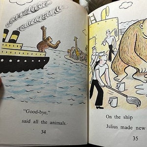 1959 Julius by Syd Hoff Cute Vintage Book for Childen - Etsy