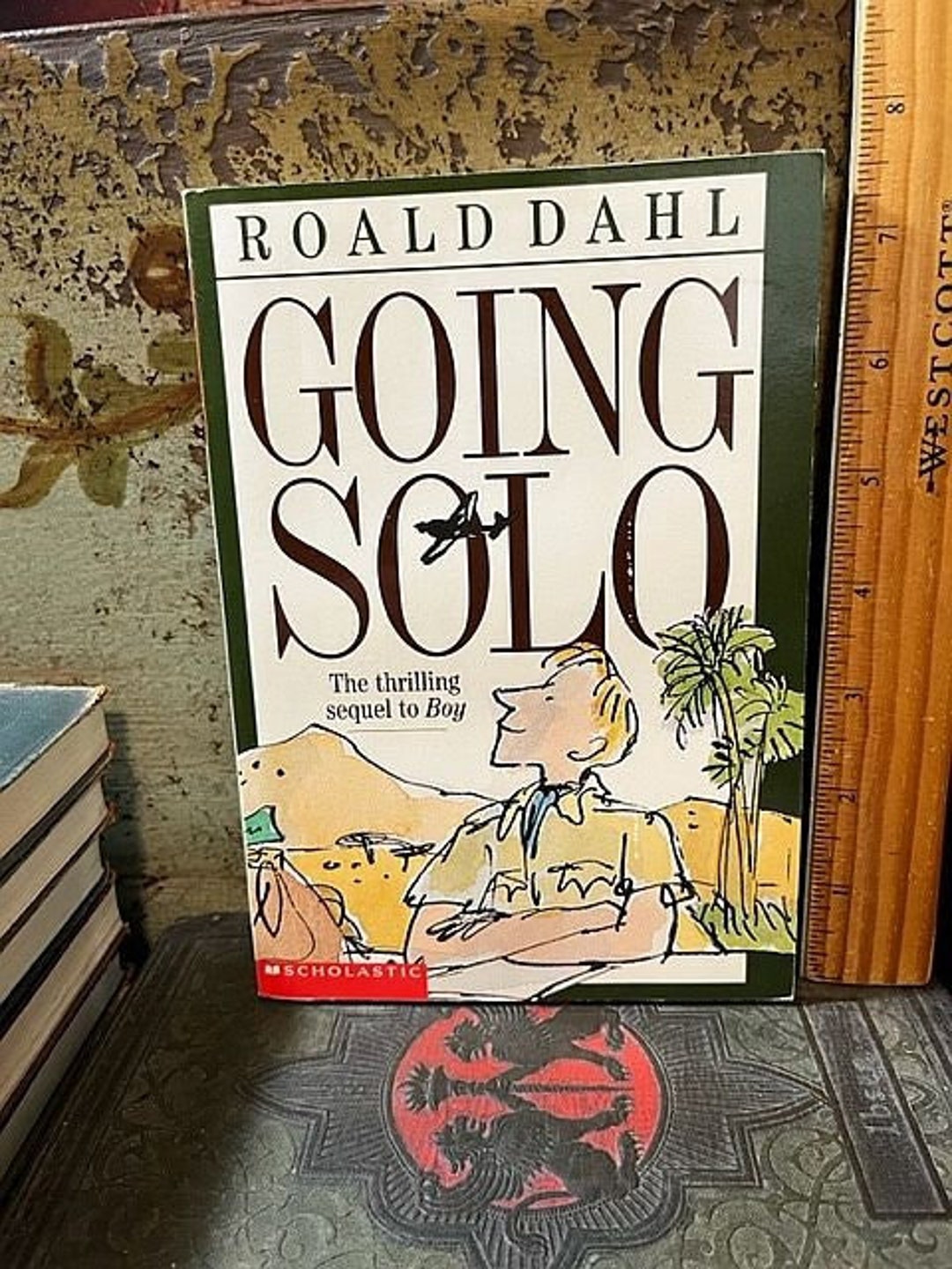1996 Vintage Roald Dahl Going Solo Sequel to BOY PB Book Illustrated ...