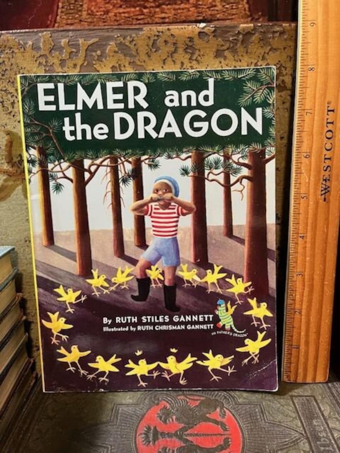 1987 Elmer and the Dragon by Ruth Stiles Gannett PB Book RJ - Etsy