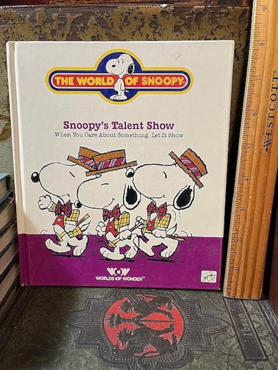 1986 Snoopy's Talent Show the World of Snoopy Vintage Peanuts Book HB ...