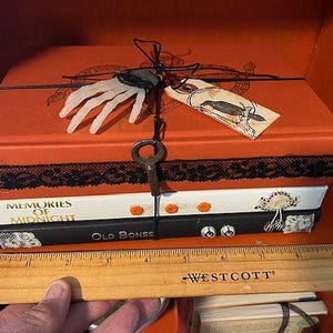 Vintage Halloween Scary Book Bundle Skeleton Glow in the Dark Hand ...
