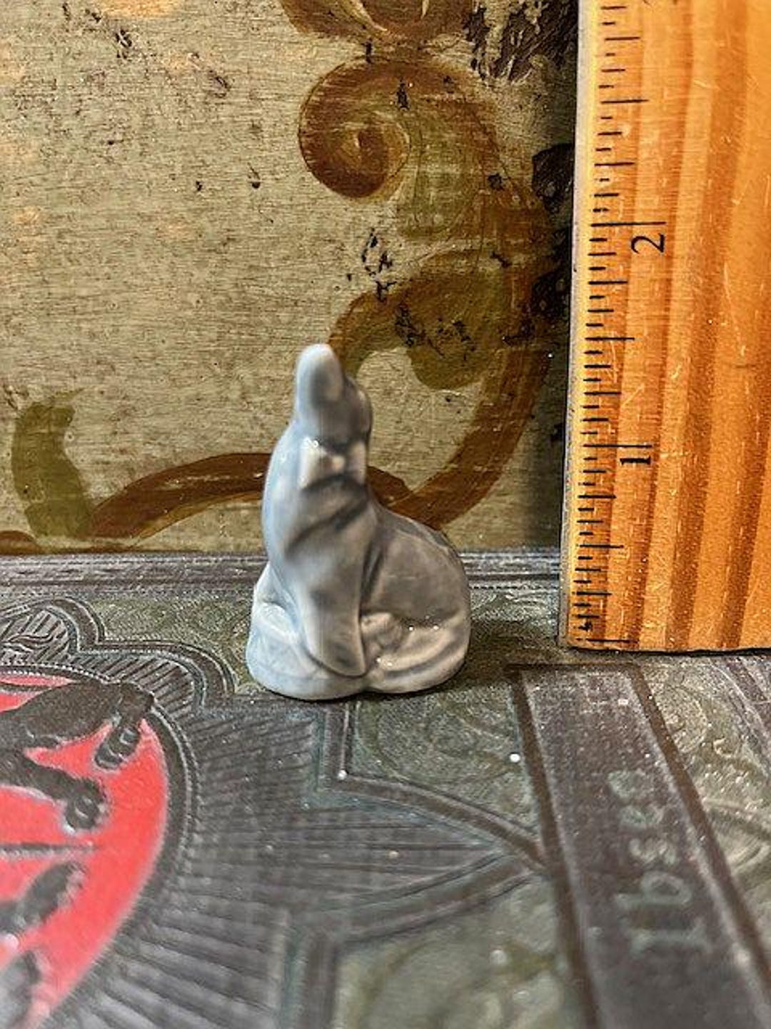 Vintage Wade Circus SEAL Miniature Figurine Red Rose Figurine Wades ...