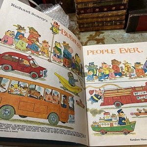 1976 Vintage Richard Scarry's Busiest People Ever Childrens HB Book ...
