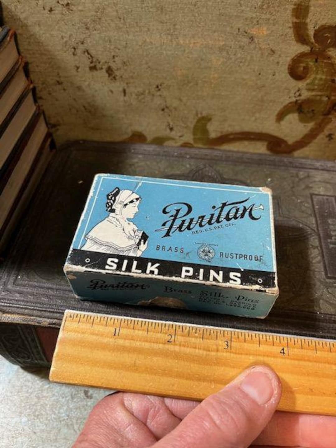 Vintage Puritan Silk Pins Box Sewing Pins Made in USA - Etsy