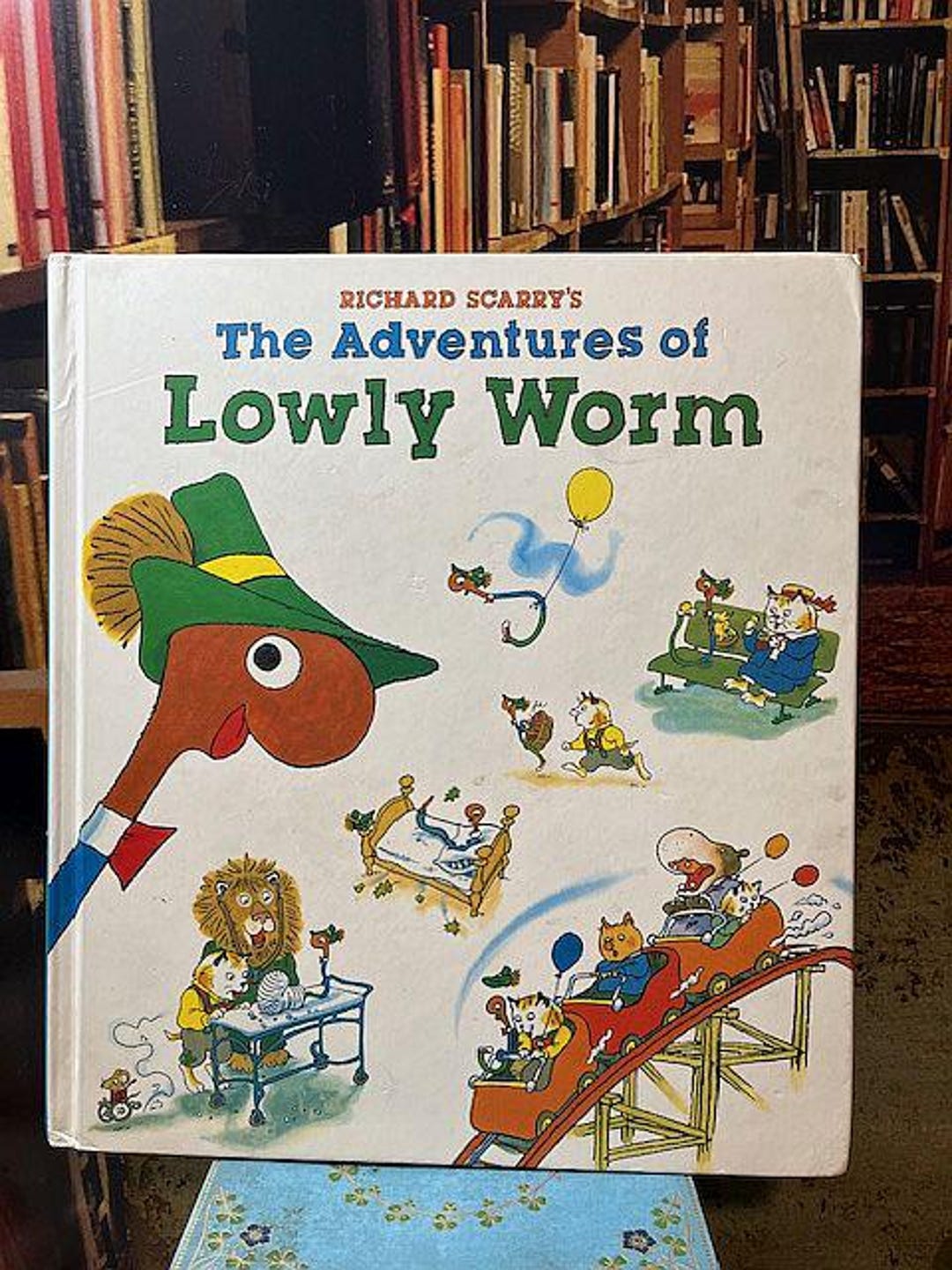Richard Scarry's the Adventures of Lowly Worm HB W/dj Book Vintage 1995 ...