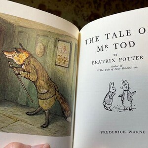 1986 the Tale of Mr. Tod by Beatrix Potter Vintage HB Book F. Warne ...