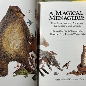 1988 Vintage A Magical Menagerie Hb W/dj Childrens Book Sheila ...