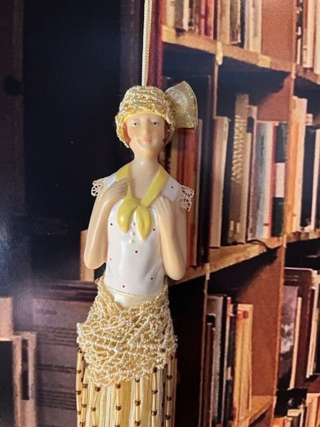 Flapper Tassel Lady Woman Hanging Decoration Beaded Lace W/ Box 2000 ...