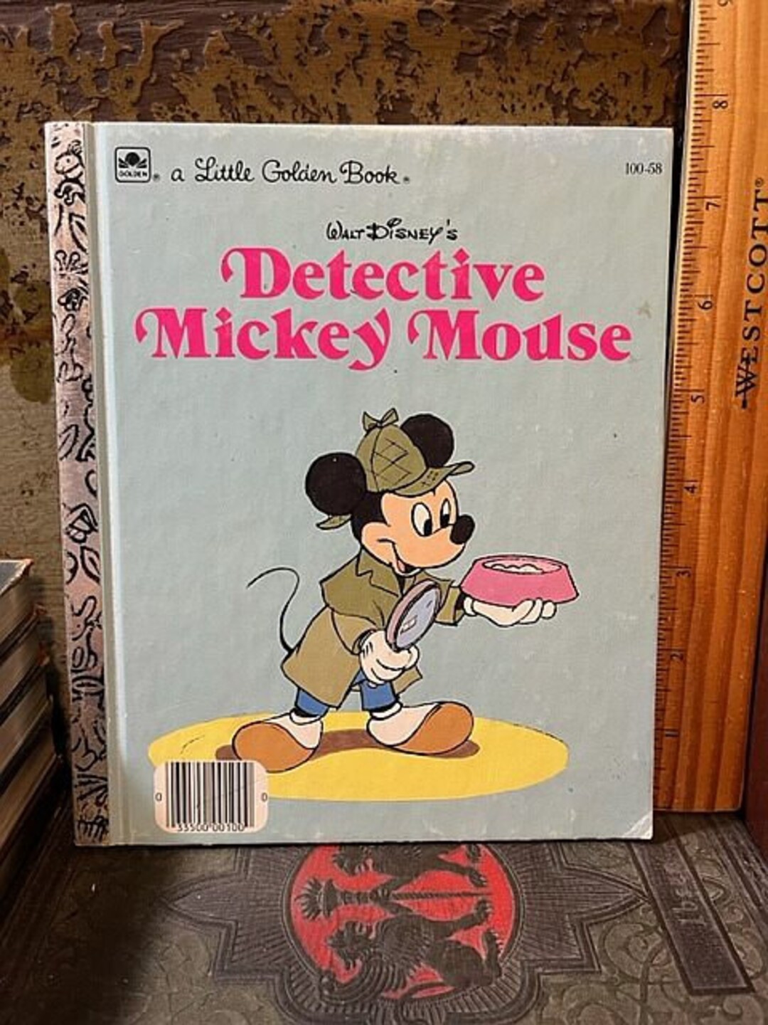 1985 Detective Mickey Mouse Walt Disneys Disney Vintage Little Golden ...