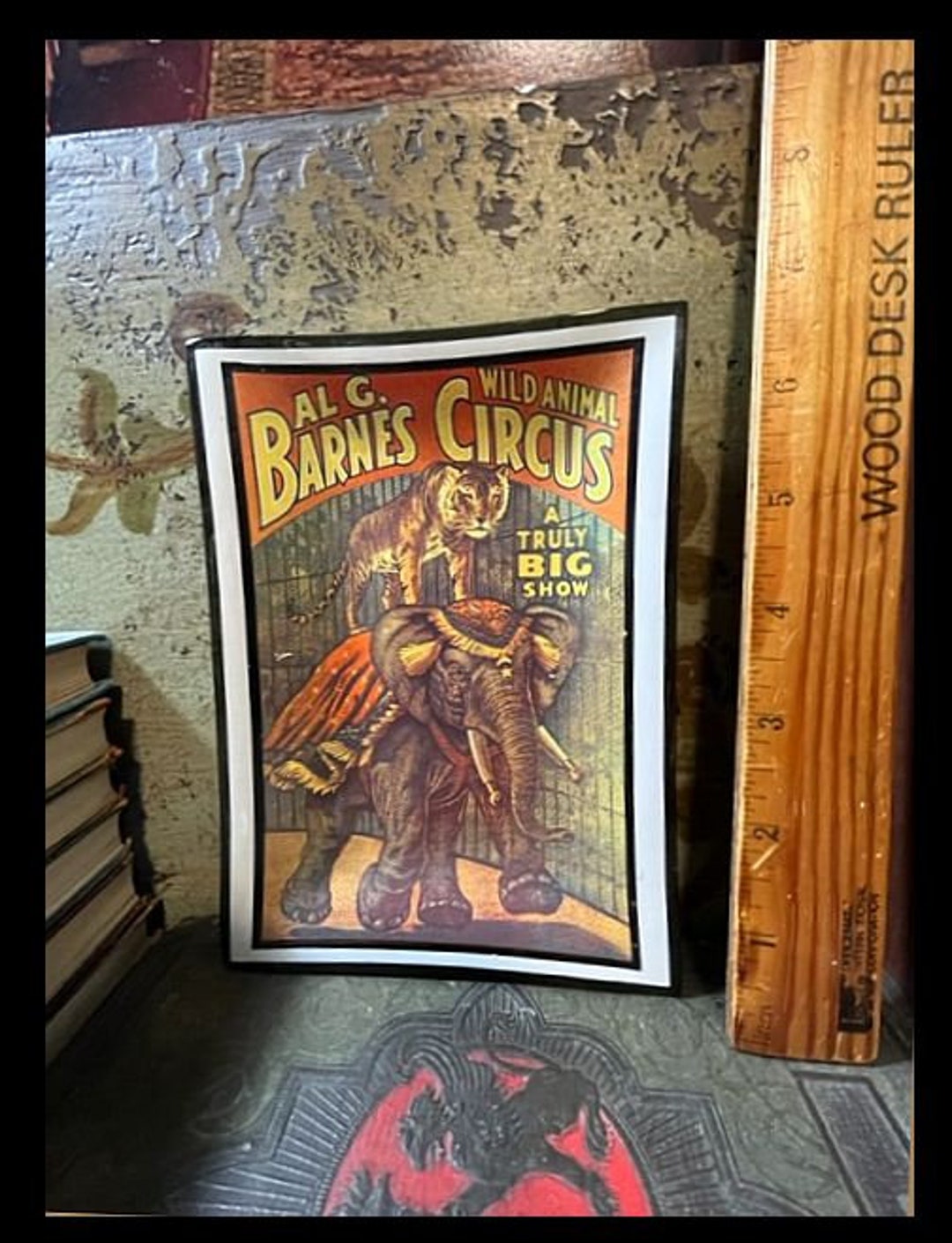 Vintage Circus Glass Dish Plaque Ringling Bros and Barnum & Bailey ...