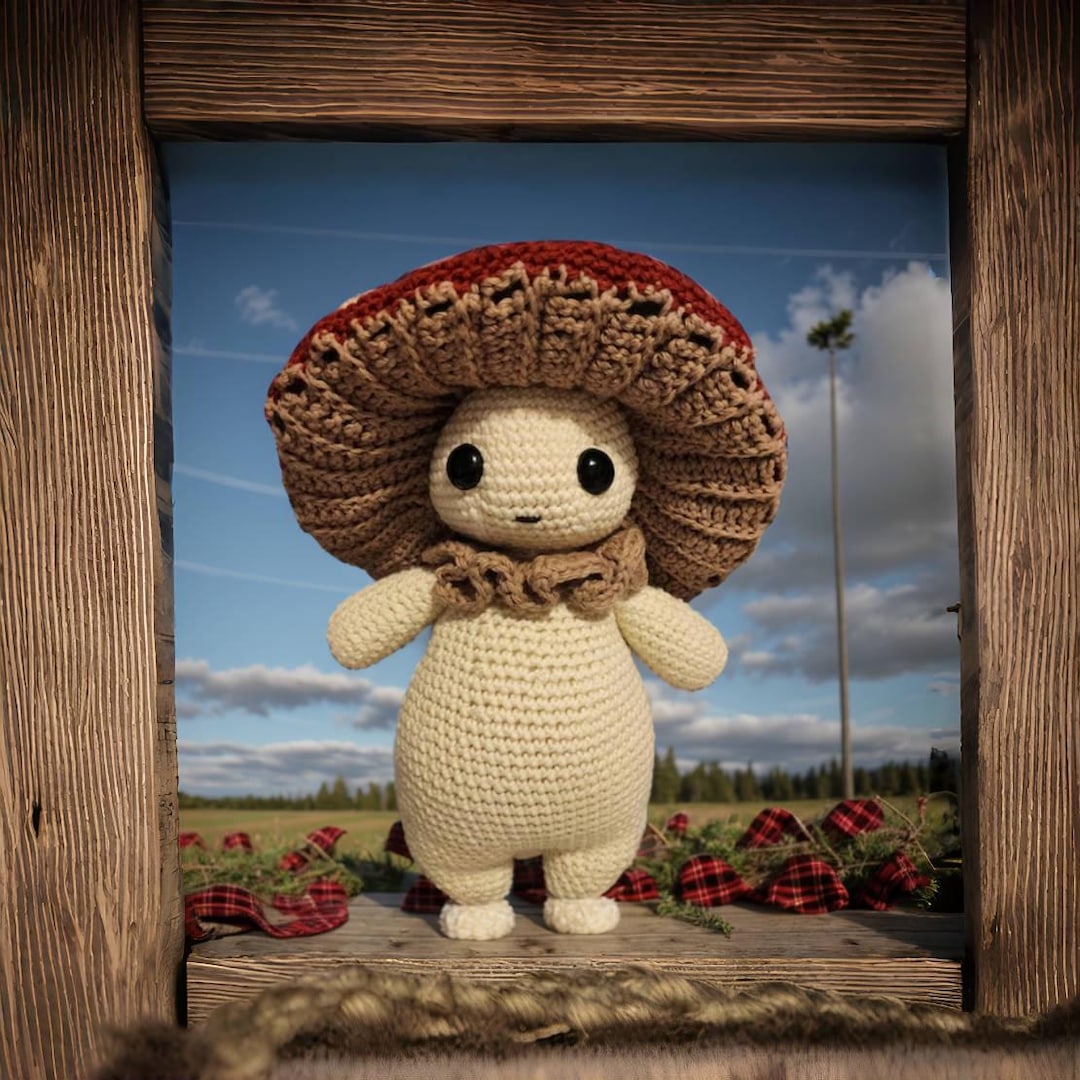Cute Mushroom Guy Crochet Pattern, Mushroom Stitch Crochet Pattern Pdf ...