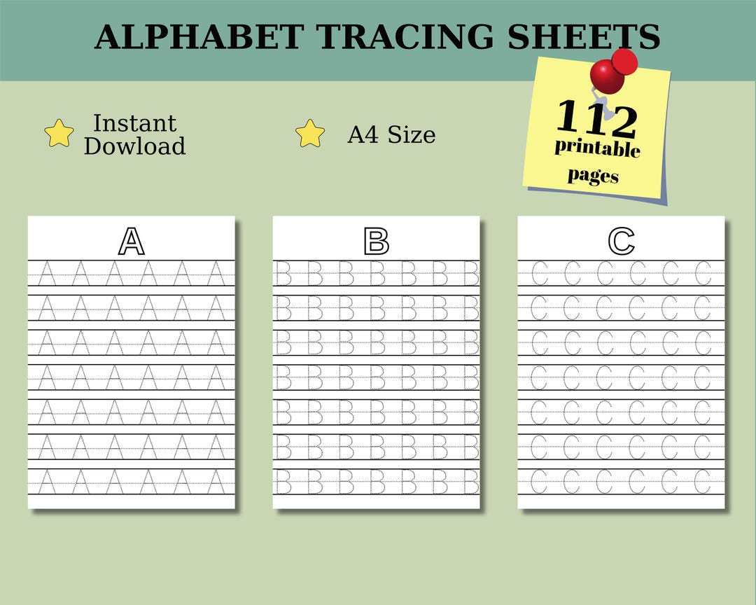 Preschool Learning, Dot to Dot Tracing Letters, Alphabet Writing ...