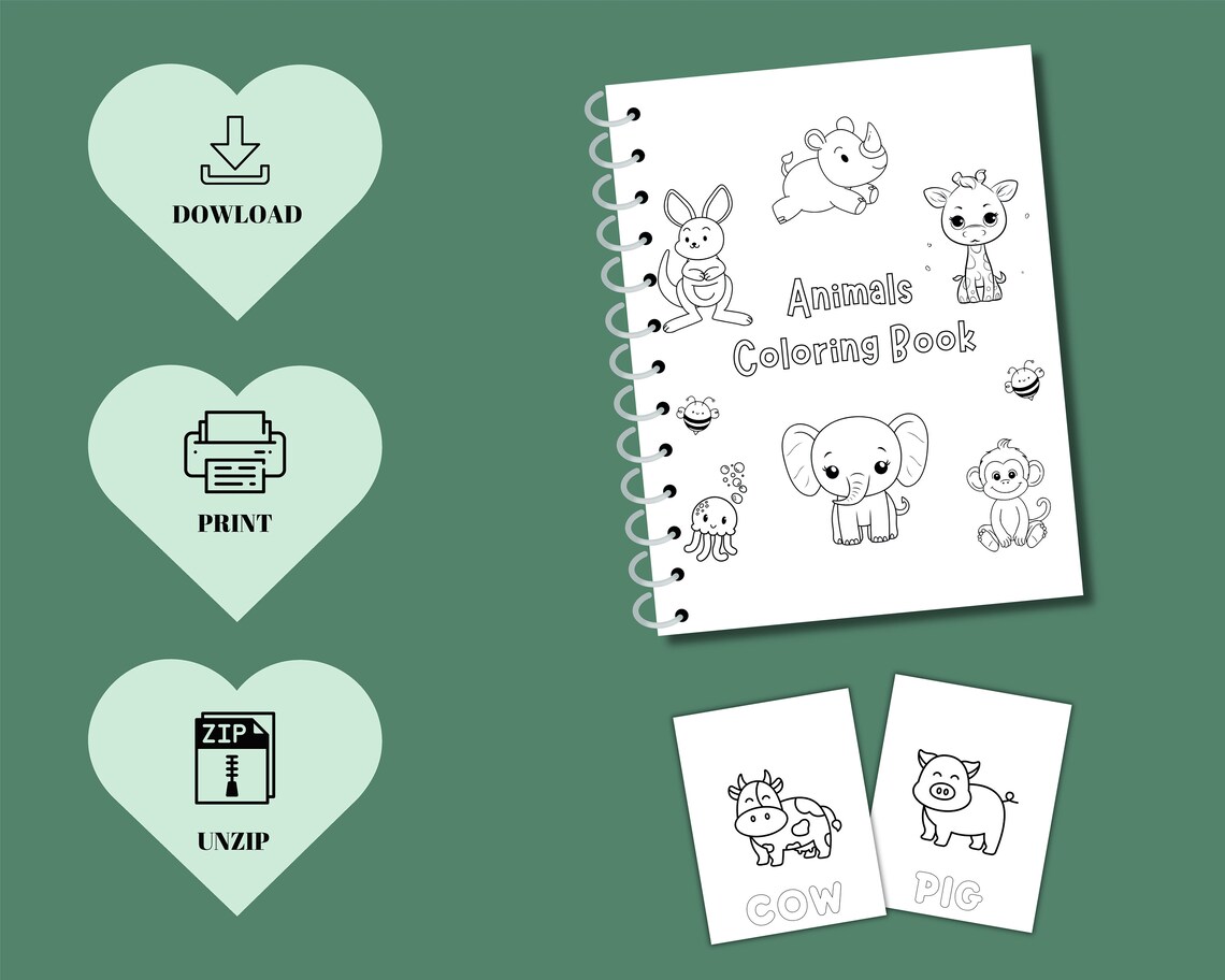 50 Printable Coloring Pages for Kids, Toddlers, Preschoolers, Coloring ...