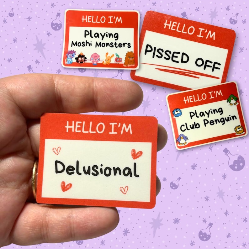 Hello I'm [BLANK] Sticker, Gift for Her, Gift for Him, Funny Sticker ...