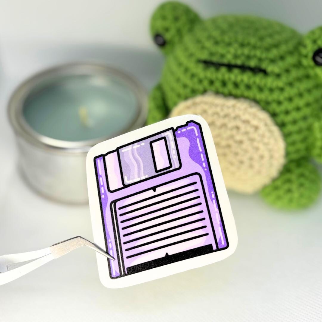 Floppy Disk Sticker, Gift for Him, Gift for Her, Birthday, Laptop ...