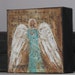 Guardian Angel 1 Hymn Music Notes Collage on Canvas Church Choir ...