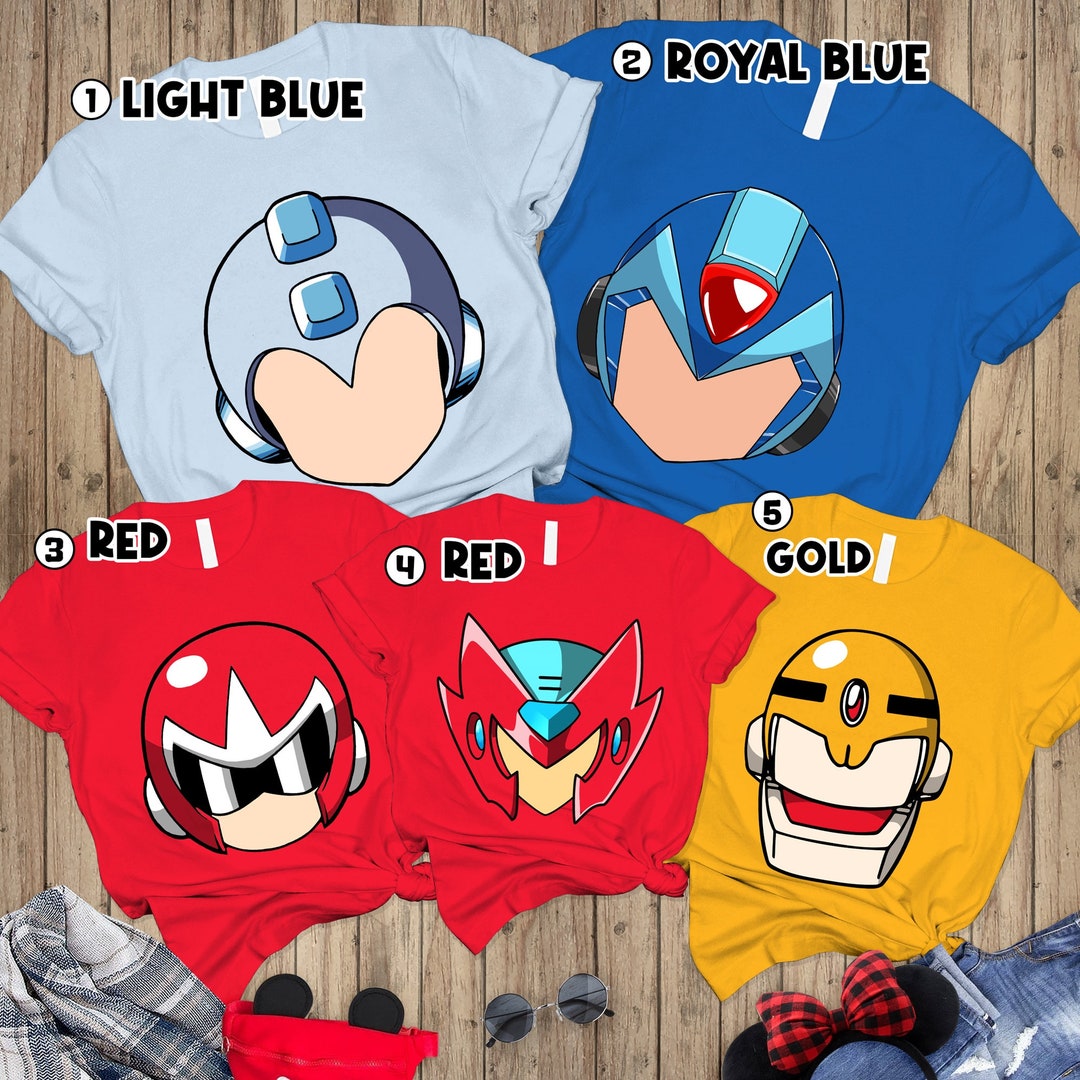 Mega Man Costume Shirt, Mega Man Halloween Shirt, Group Matching Shirt ...