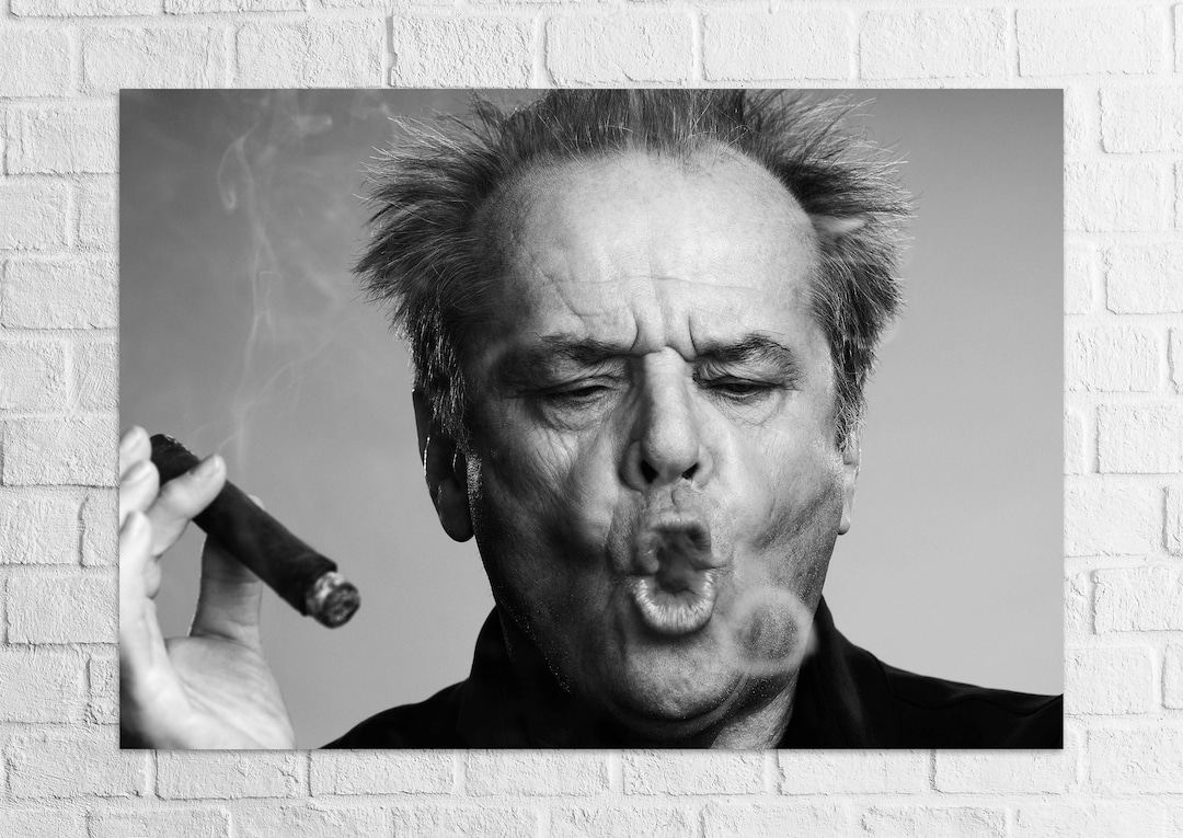 Fine Art Photography of Jack Nicholson Jack Nicholson Cigar Smoking ...