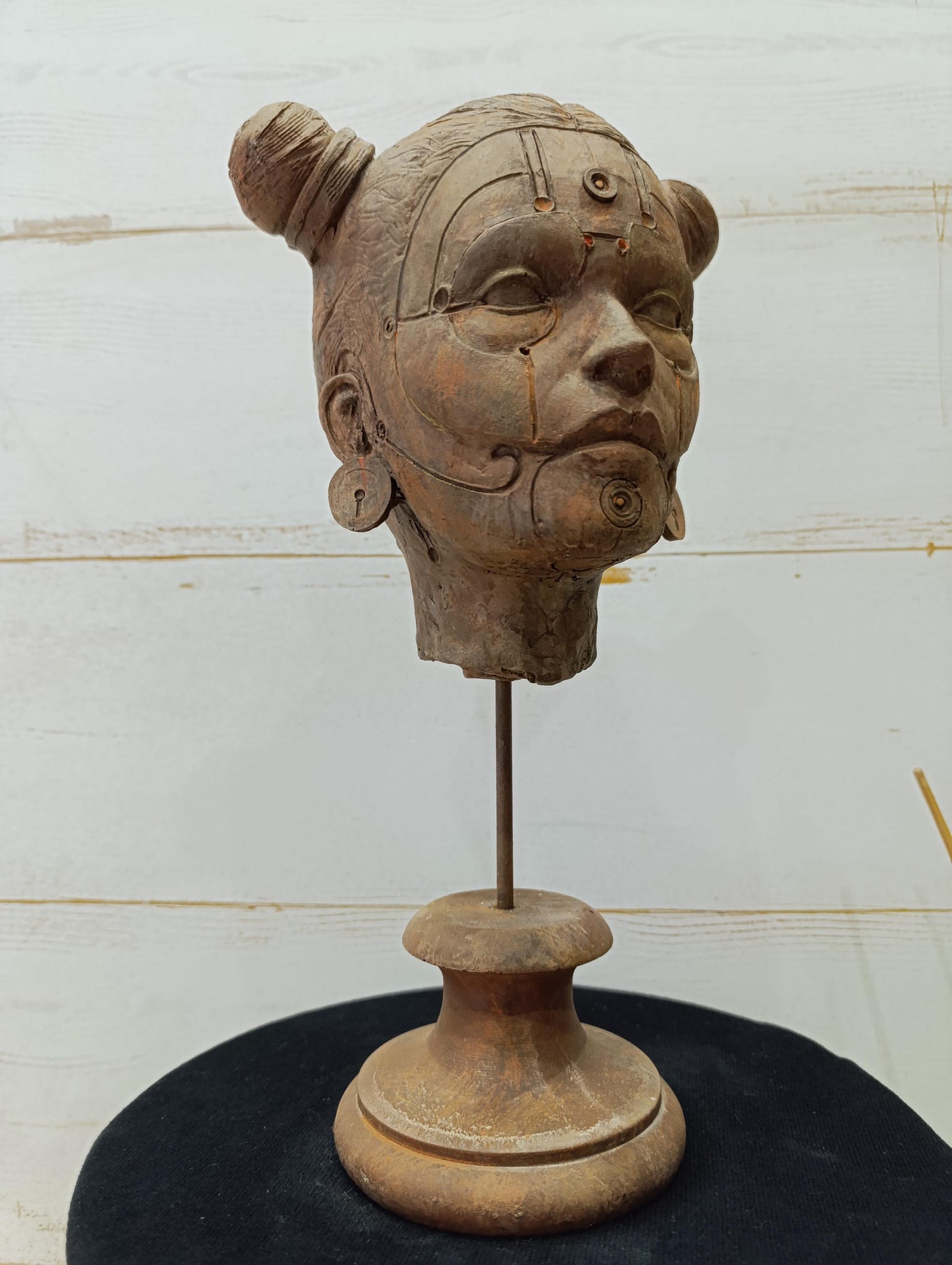 Rustic Steampunk Female Bust, Robotic Sculpture - Etsy