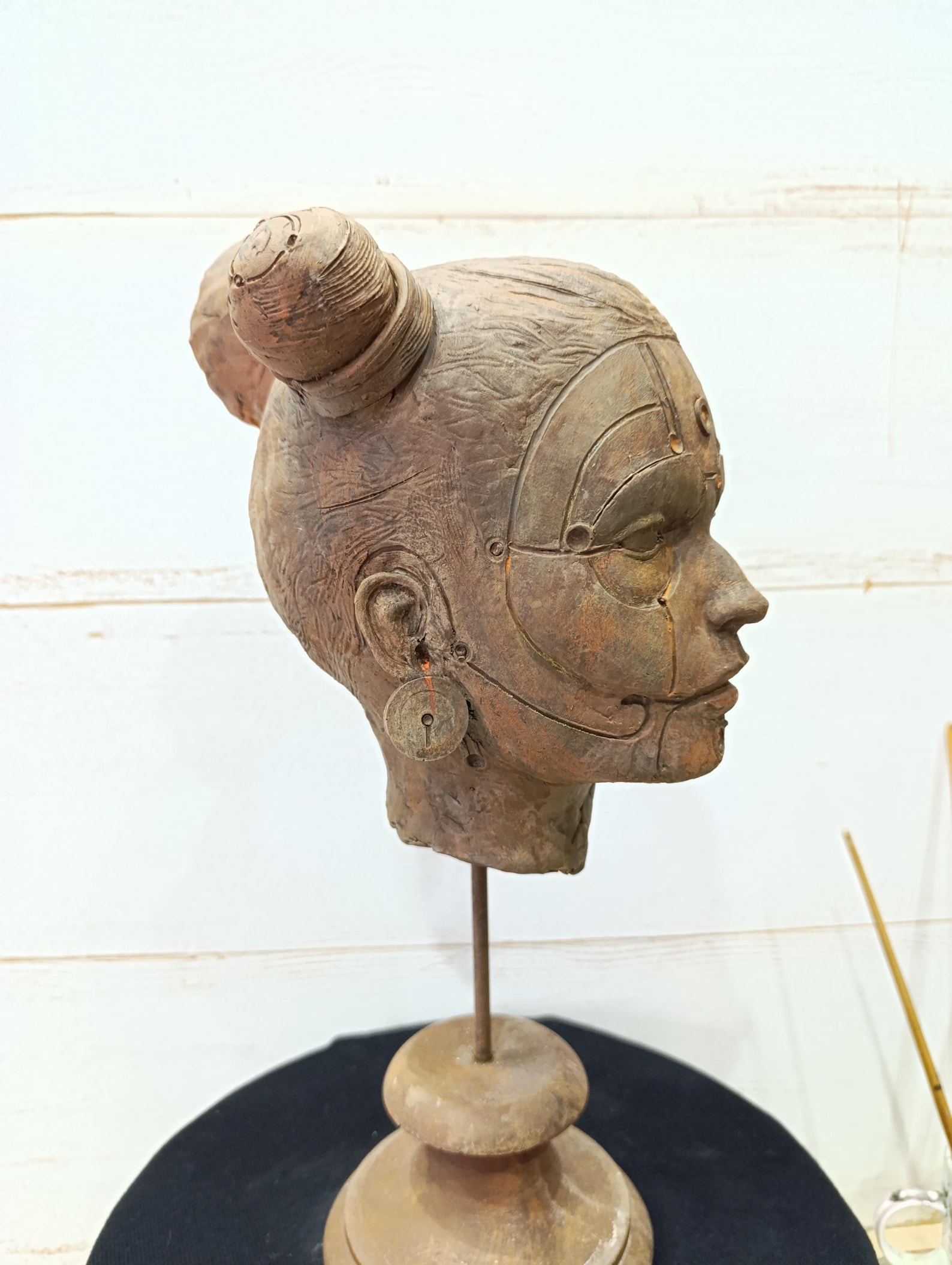 Rustic Steampunk Female Bust, Robotic Sculpture - Etsy