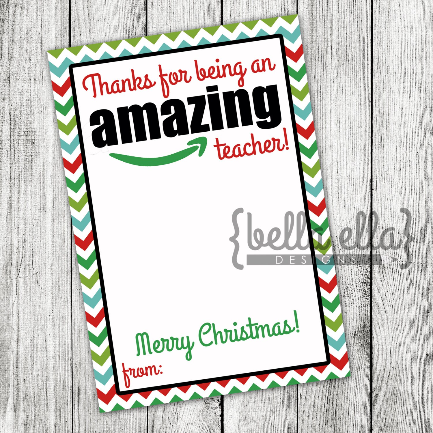 Amazing Teacher Gift Card Holder - Etsy