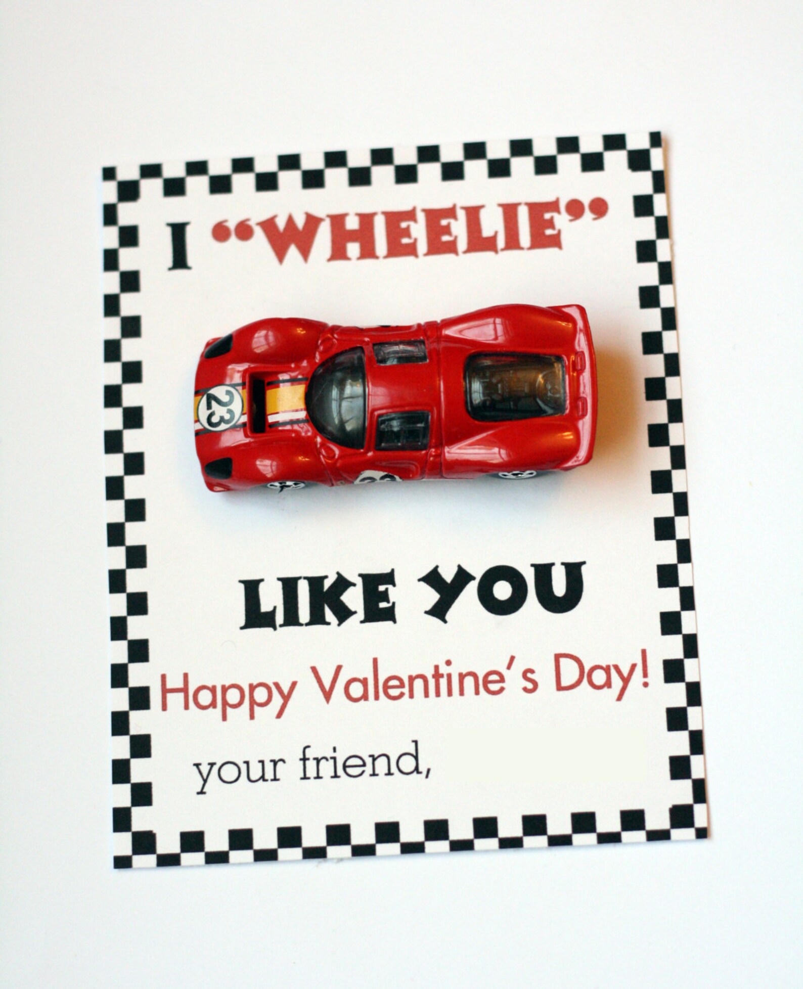 Instant Download-boy Car Valentine's Card I Wheelie Like You Happy ...