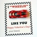 Instant Download-boy Car Valentine's Card I Wheelie Like You Happy ...