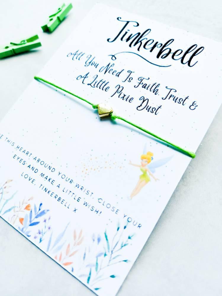 Disney Tinkerbell Wish Bracelet, Walt Disney Peter Pan Charm Bracelet ...