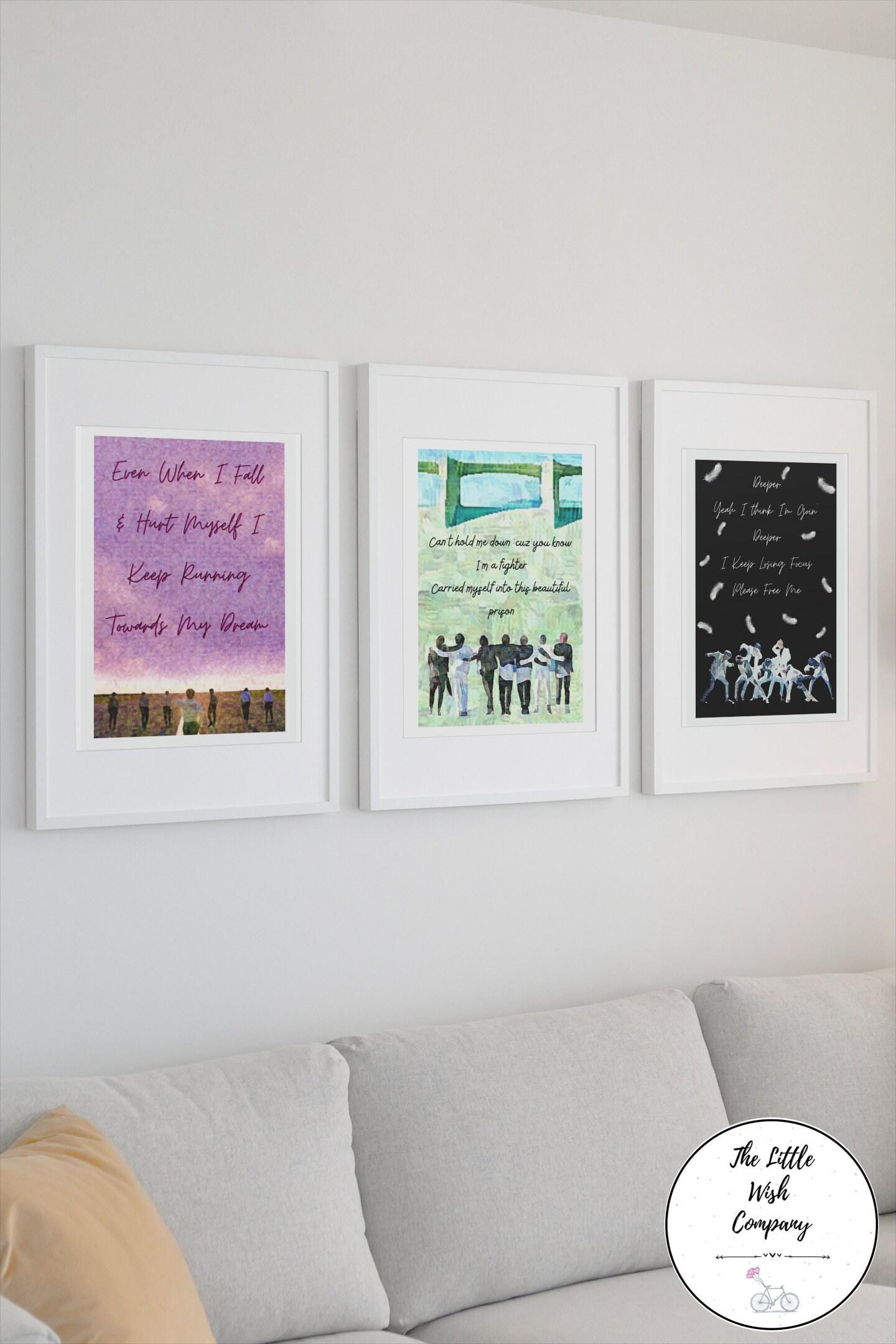 BTS Black Swan Wall Print, BTS Wall Art, BTS Artwork, Bts Print, Kpop ...