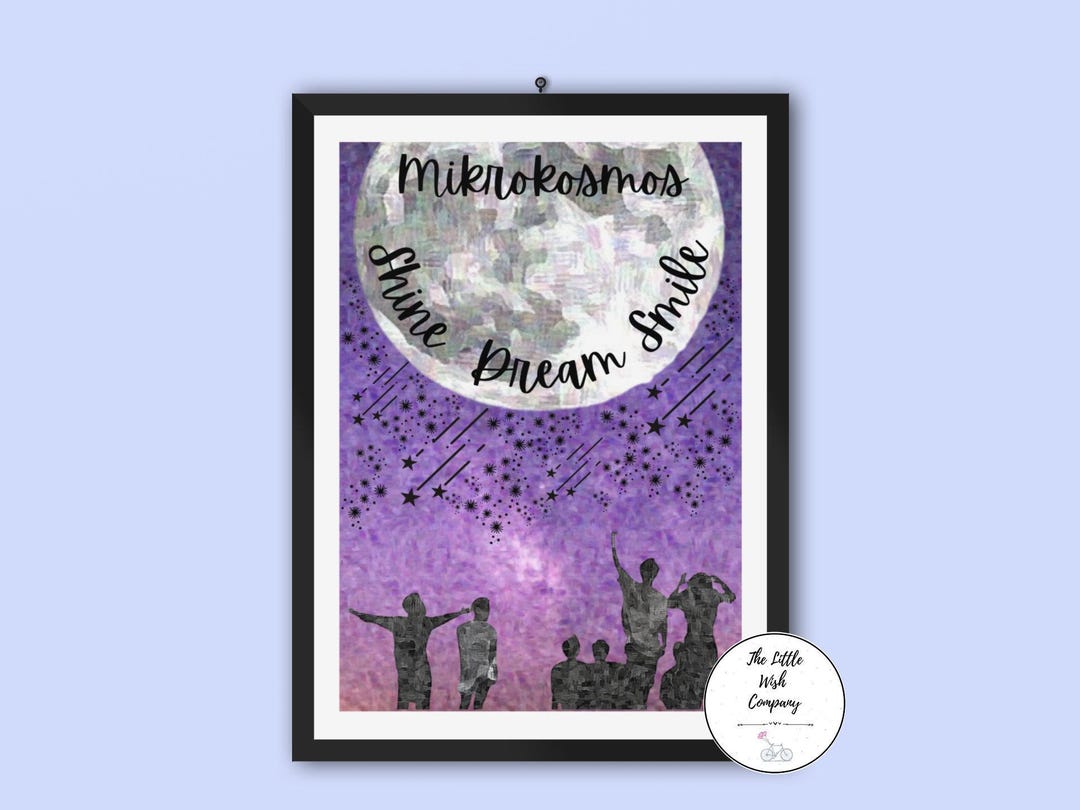 BTS Mikrokosmos Wall Print, BTS Wall Art, BTS Artwork, Bts Space Print ...