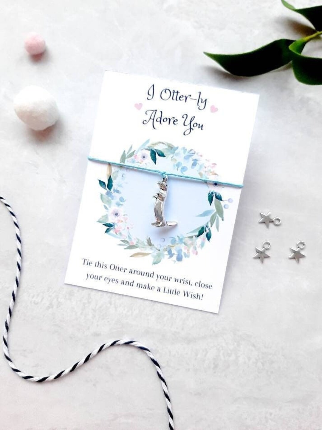 I Otter-ly Adore You Wish Bracelet, Otter Charm Bracelet, Otter ...