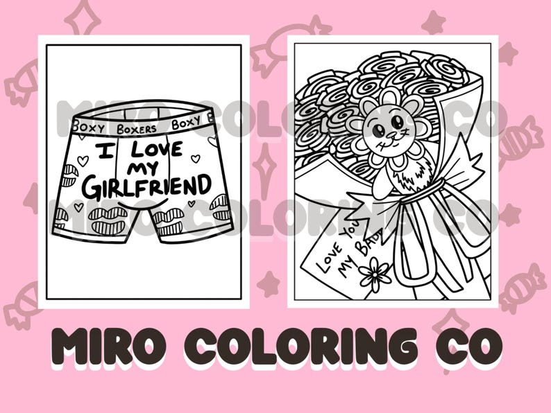 Cute Coloring Pages for Romantic Couples, Adult and Teen Adorable ...
