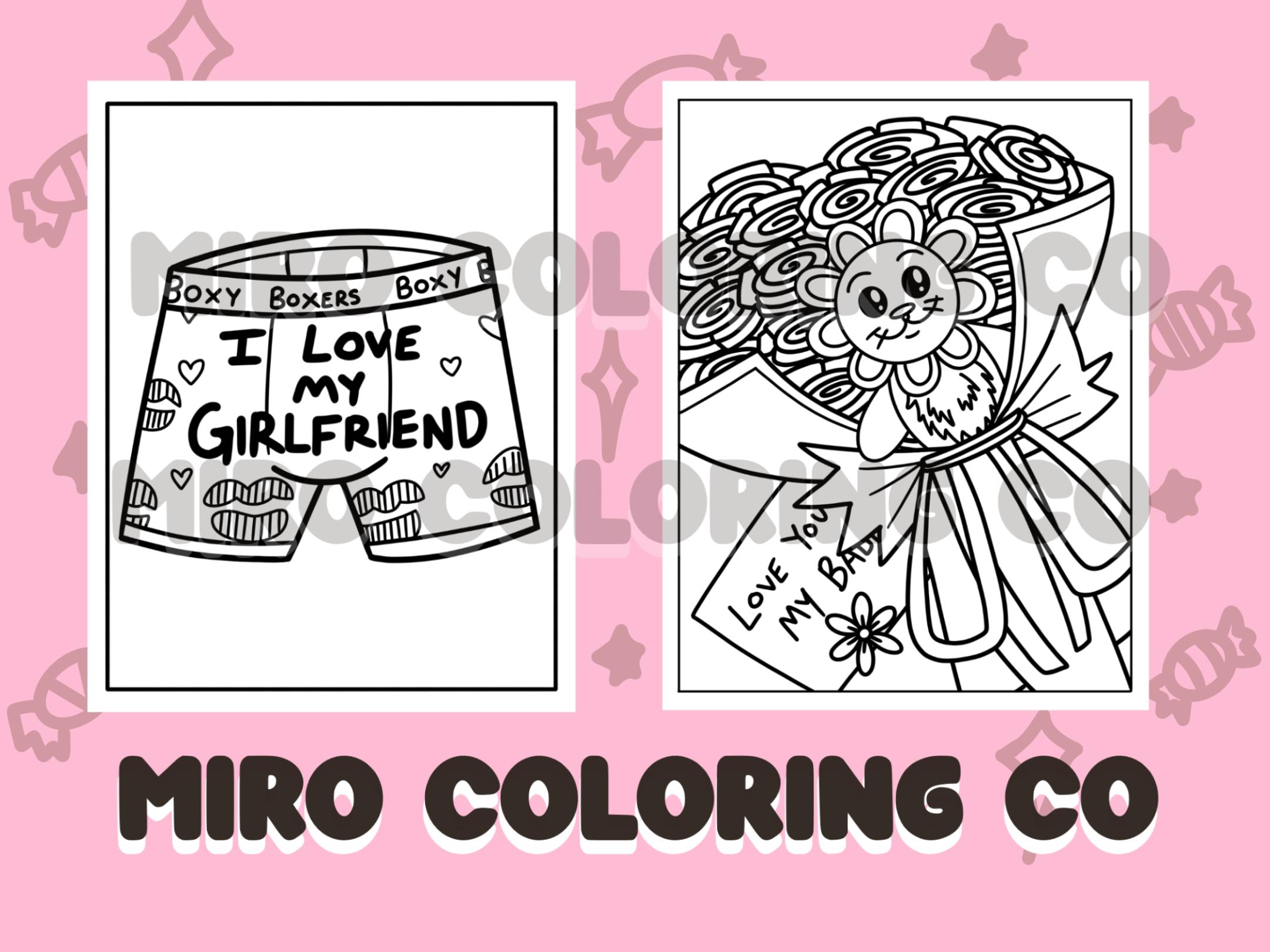 Cute Coloring Pages for Romantic Couples, Adult and Teen Adorable ...